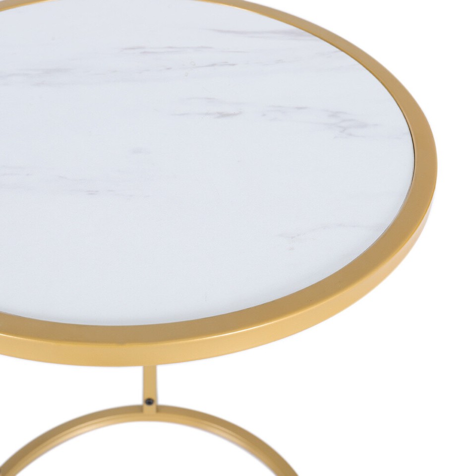 SMALL ROUND COFFEE TABLE TEAPOY SOFA BED SIDE END STAND BEDROOM ...