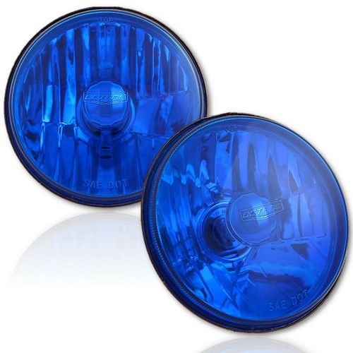 5-3/4" Halogen Diamond Crystal Clear Blue Headlight Headlamp 60/55W H4 ...