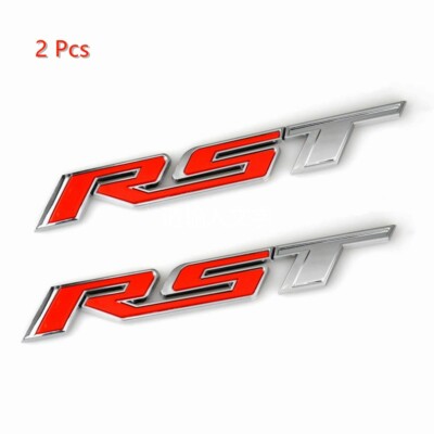 2ps* RST Emblem Letter For Chevrolet Silverado Tahoe Suburban Side Door ...