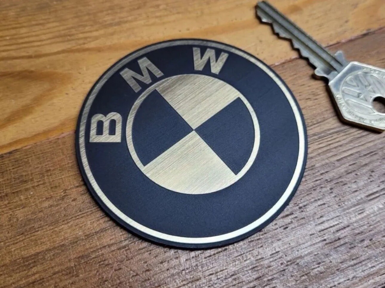 70mm BMW Badge Emblem R65 R80 R100 R9T K100 Black And Gold 1pce | eBay