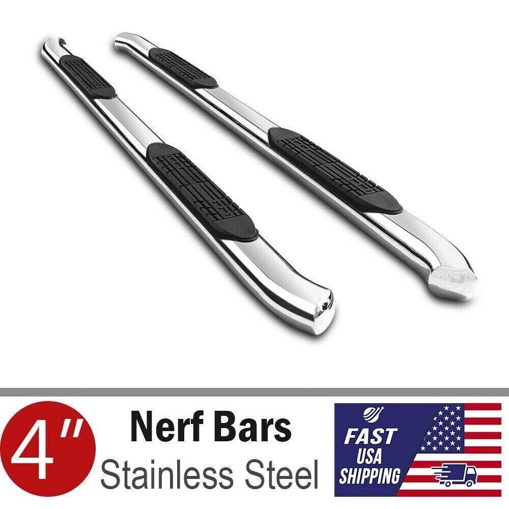 07-18 GMC Sierra 1500 2500 HD Crew Cab 4" Oval Chrome Running Boards ...