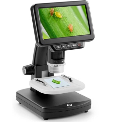 YS021 1500X 1080P Digital Microscope USB Microscope 5" Screen 5MP ...