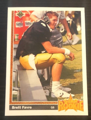 1991 Upper Deck BRETT FAVRE Rookie Card RC #13 Packers Falcons | eBay