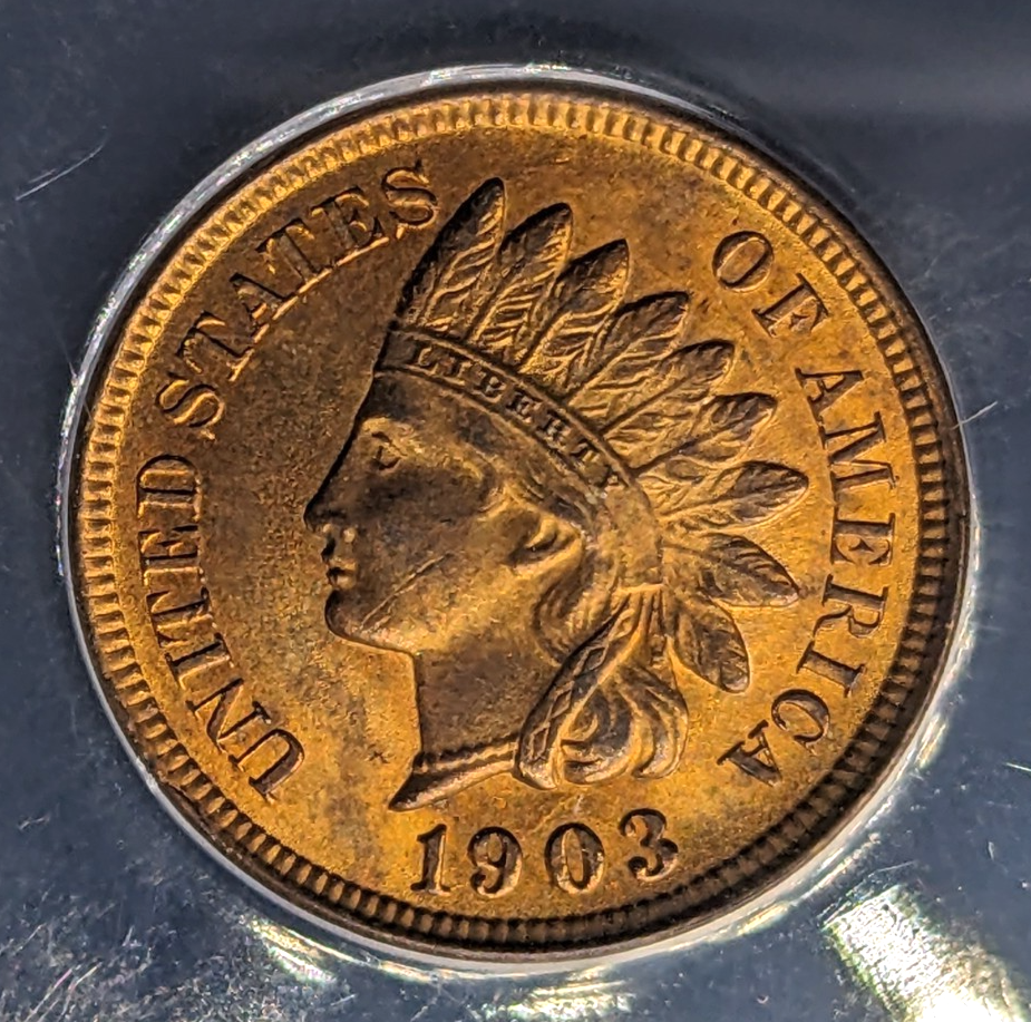 1903 Indian Cent ANACS MS 63 RB | eBay