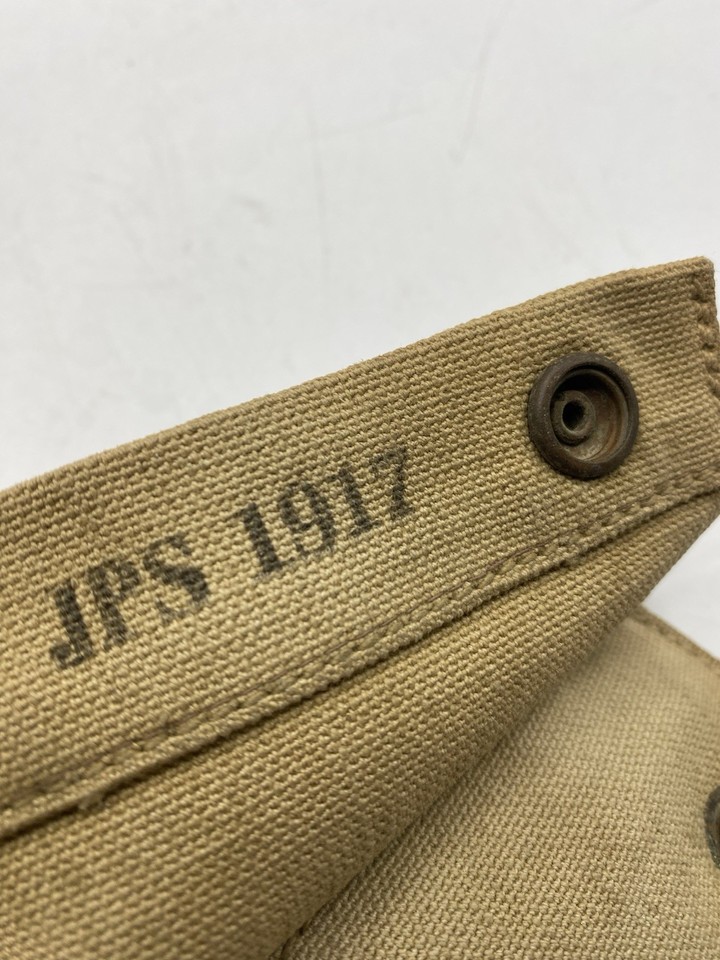 US Military Issue WW1 1917 Medical First Aid Kit Canvas Pouch JPS 1917 ...