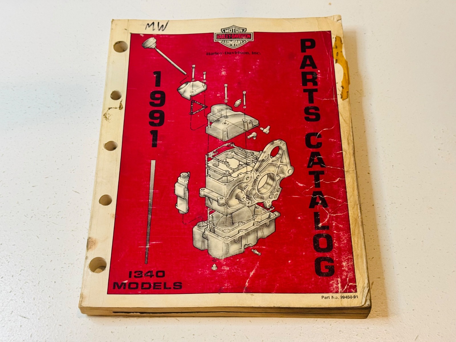 OEM Factory Original Genuine Harley Davidson 1991 1340 Parts Manual ...