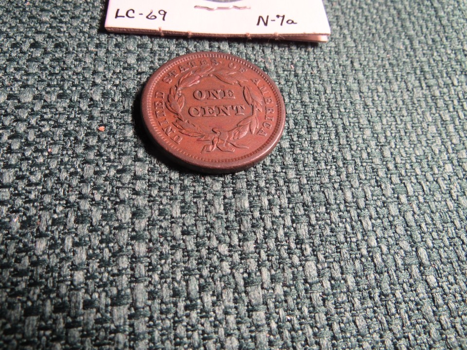 1841 large cent VF COINS GRADED BY A COIN DEALER NOT ME SO SELLING AS ...