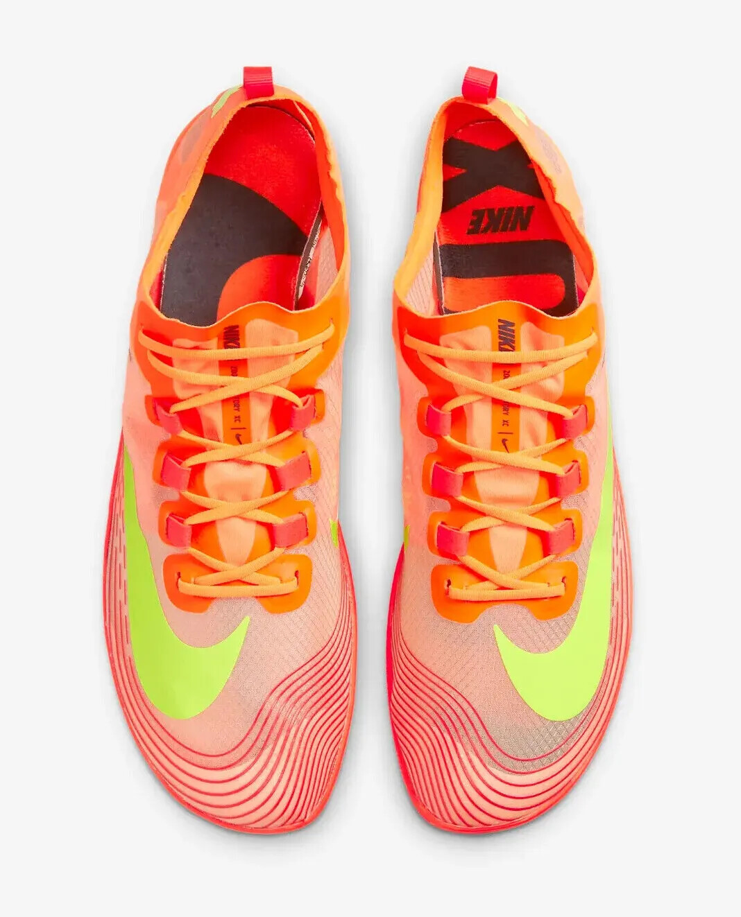 Nike Zoom Victory 5 XC Track & Field Distance Spikes Orange Crimson ...