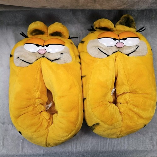 Garfield Slippers Vintage Barely Worn Clean men 7/8 | eBay
