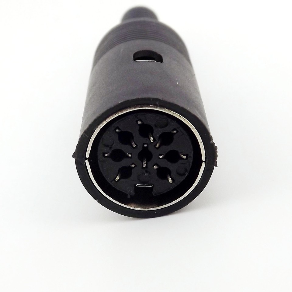 10pcs 8 PIN DIN Female Jack Cable Connector 8 Pin With Plastic Handle ...