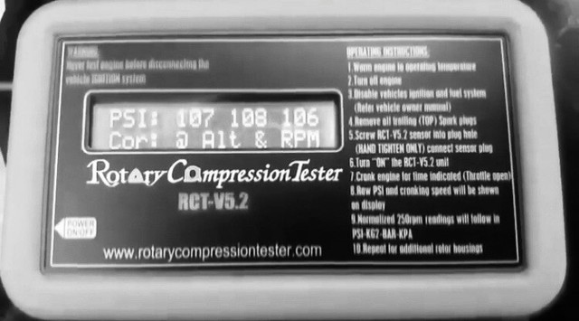 RCTV5.2 Mazda Rotary Engine Compression Tester Rx7 Rx8 13B 12A 20B Rx2 ...