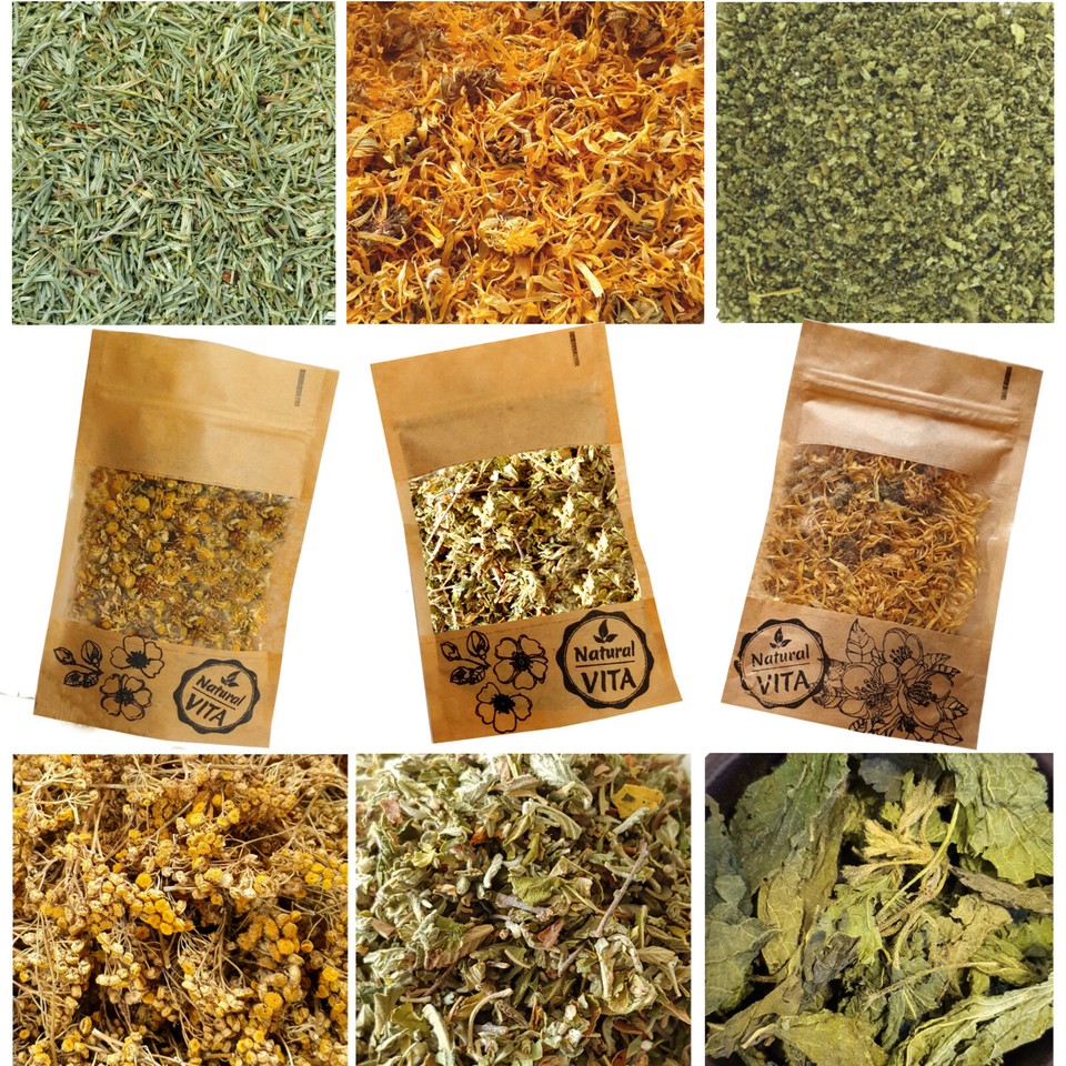 Natural Dried Herbs Whole Cut Herb Loose Leaf Flower Fruit Herbal Tea ...