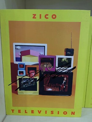 ZICO TELEVISION 2ND SOLO ALBUM Autographed Signed K-POP RARE WITH PHOTO ...