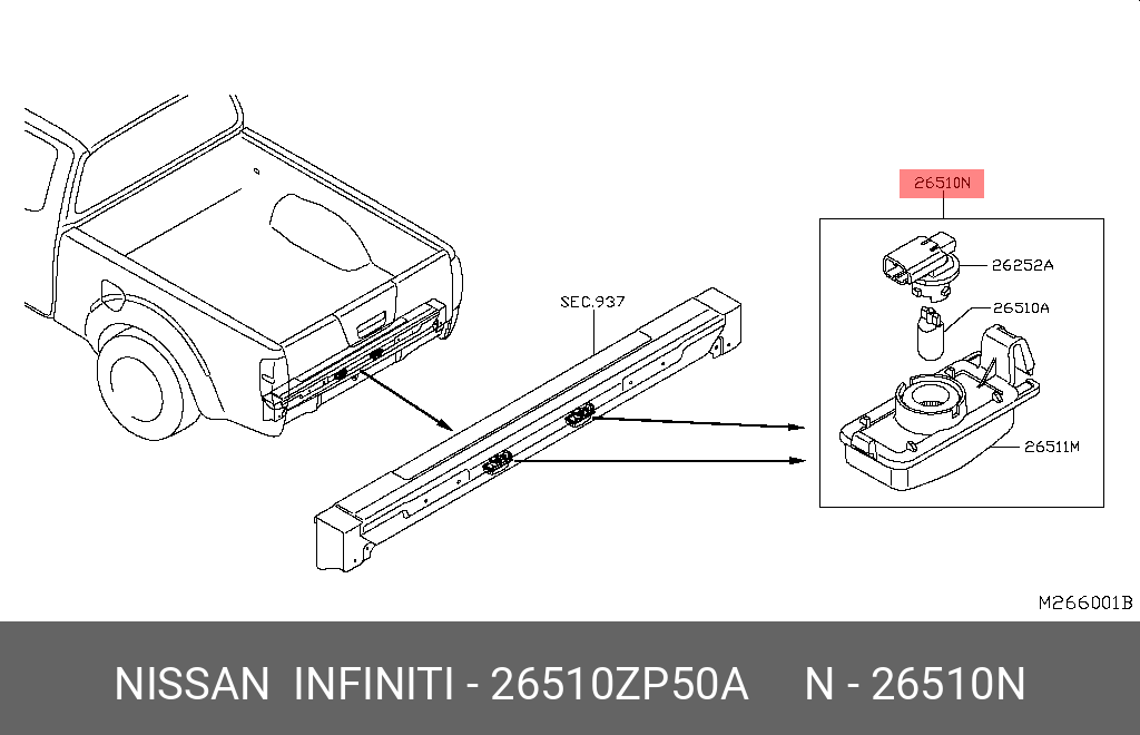 Genuine OE Lamp Assembly Licence Plate 26510ZP50A , 26510-ZP50A | eBay