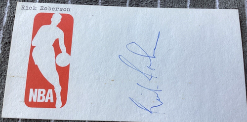 RICK ROBERSON Personally Autographed Signed NBA Card LAKERS CAVS KINGS ...