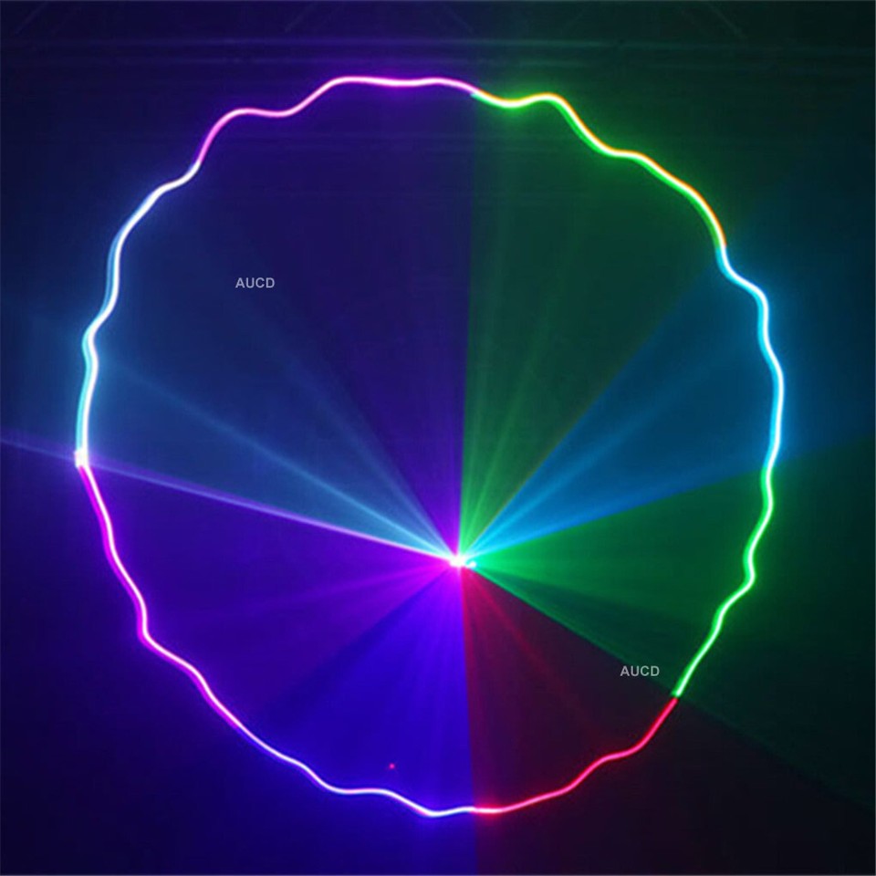 500mW RGB DMX DJ Party Show Stage Beam Animation Scan Projector Laser ...