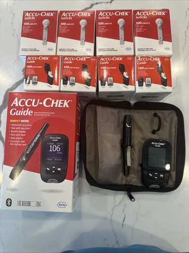 Accu-chek guide Meter /test strips 400/ Lancets 400 | eBay
