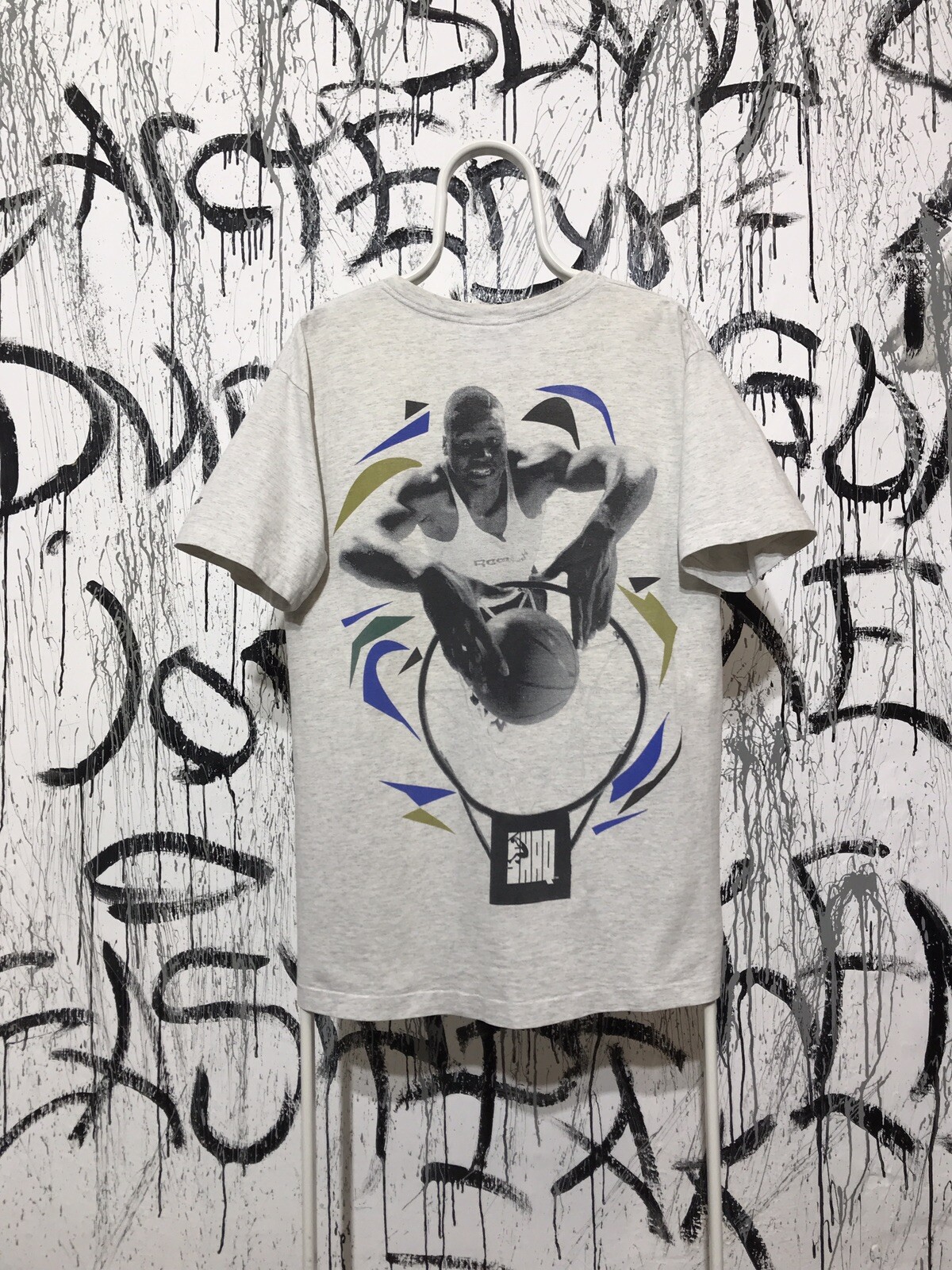 Rare Vintage Reebok Shaquille O'Neal Attaq T-Shirt 90… - Gem
