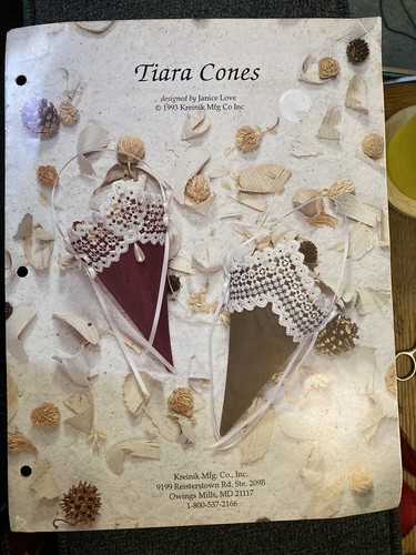 Tiara Cones Hardanger Pattern only 1993 Janice Love Used | eBay