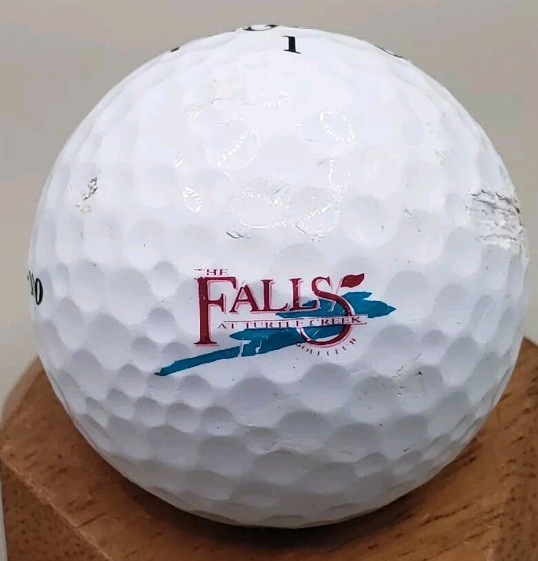THE FALLS Logo Golf Ball Legend Collectors Display Ball At Turtle Creek ...