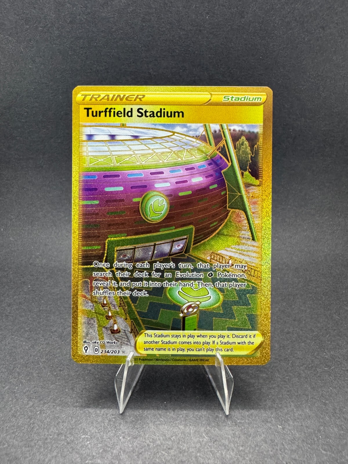 Turffield Stadium (Secret) 234/203 Swsh07: Evolving Skies Holo | eBay