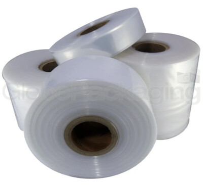 QUALITY POLYTHENE PLASTIC LAYFLAT TUBING ROLLS *ALL SIZES/QTY'S* 250 ...
