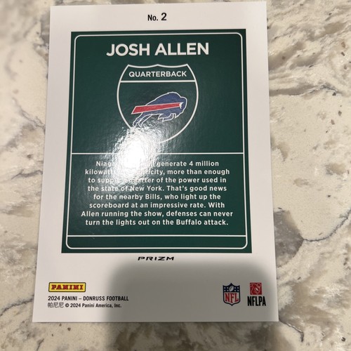 2024 Panini Donruss - Downtown! Josh Allen #2 🔥Oversized 🔥Jumbo | eBay