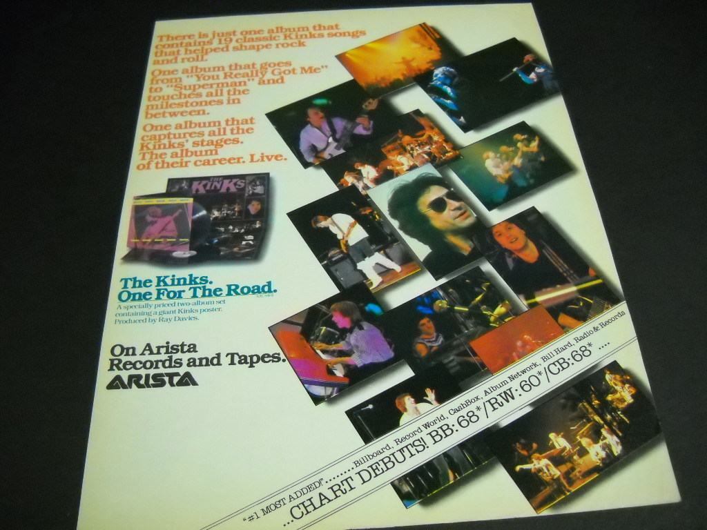 The KINKS album of their career ONE FOR THE ROAD original 1980 PROMO ...