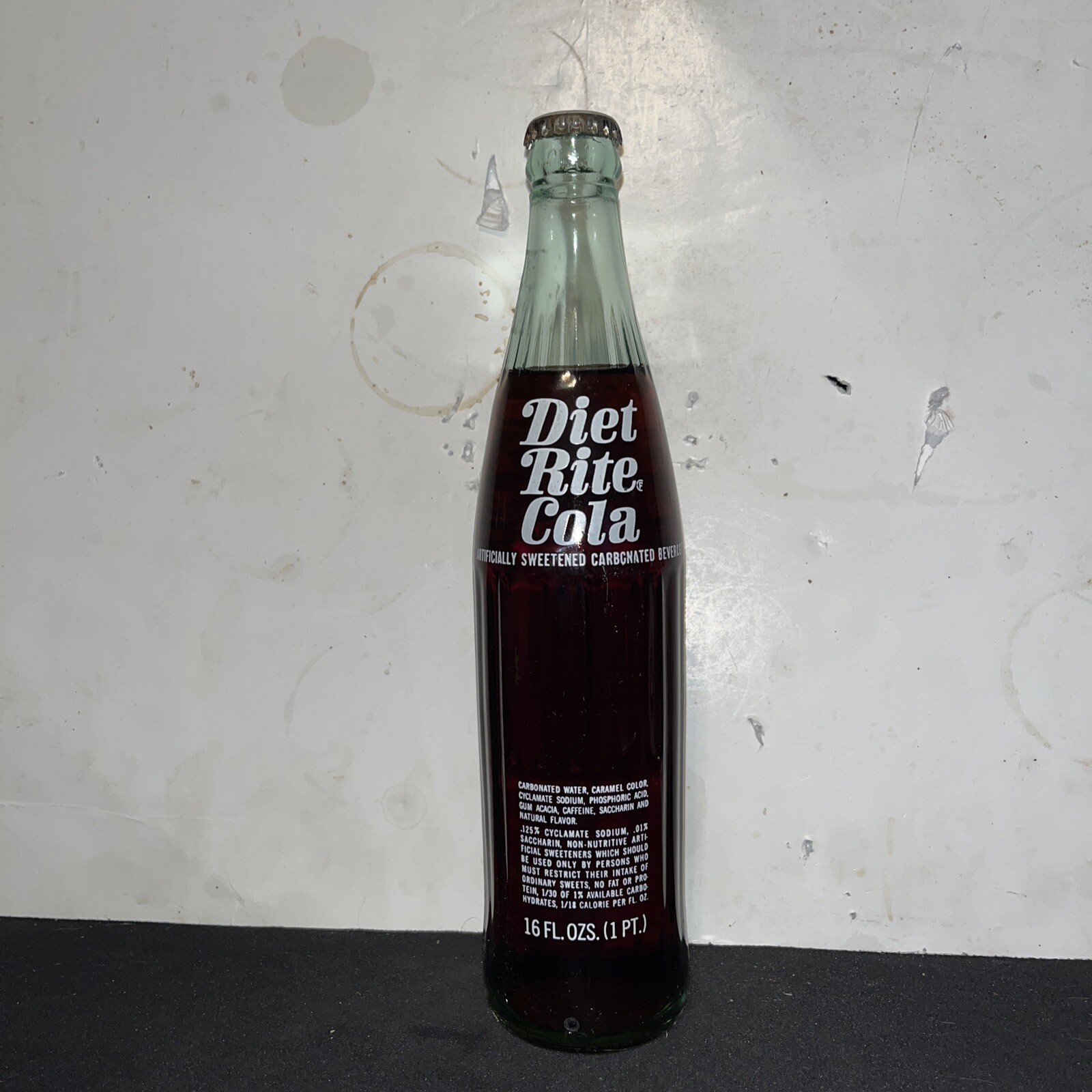 Full 16 Oz. Diet Rite Cola Soda Bottle | eBay