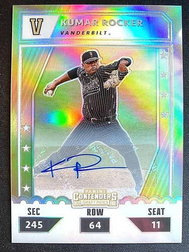 2021 Elite Extra Optic College Ticket Holo Prizms Kumar Rocker ...