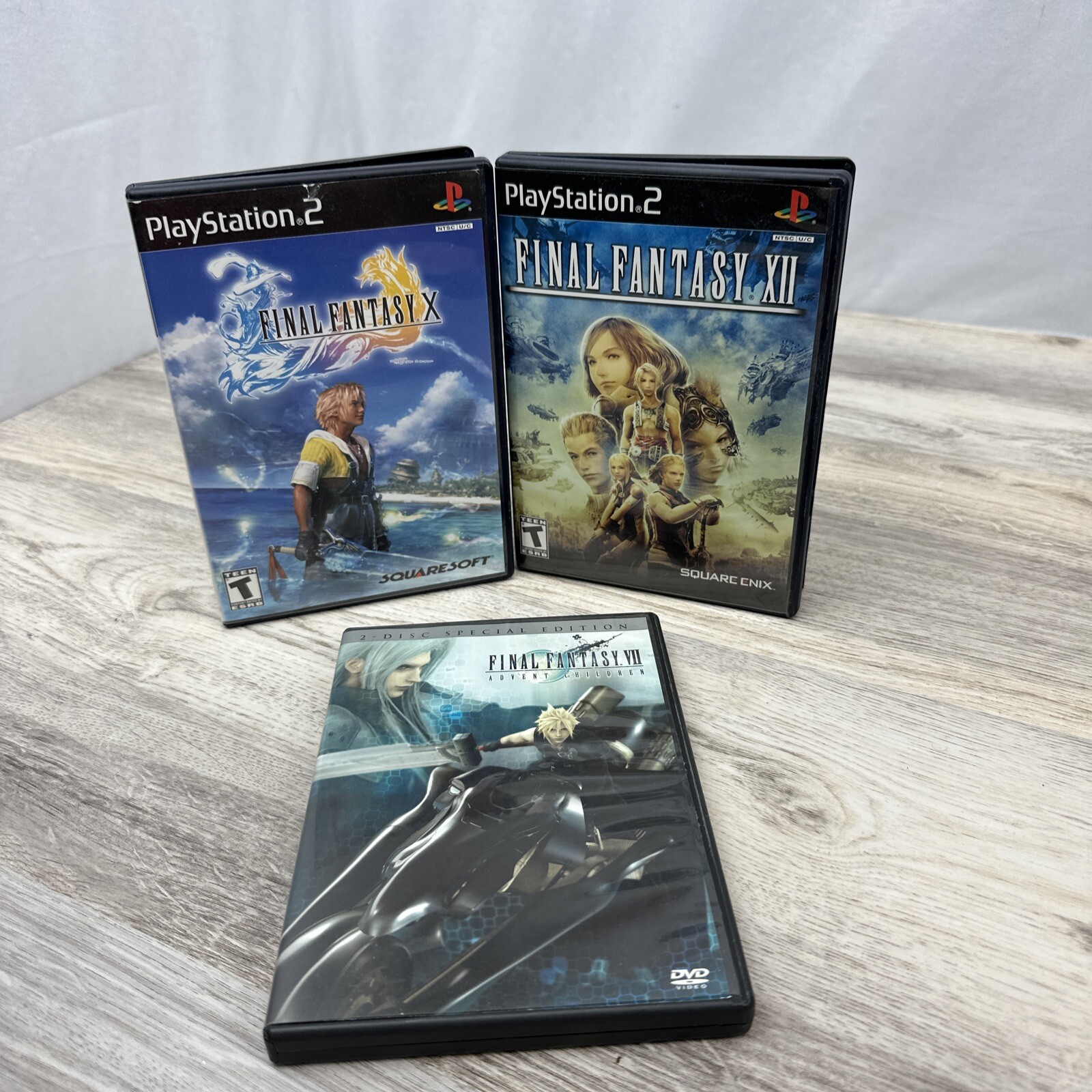 Bundle Final Fantasy XII 12, Final Fantasy X 10 Bonus DVD FF7 Advent ...