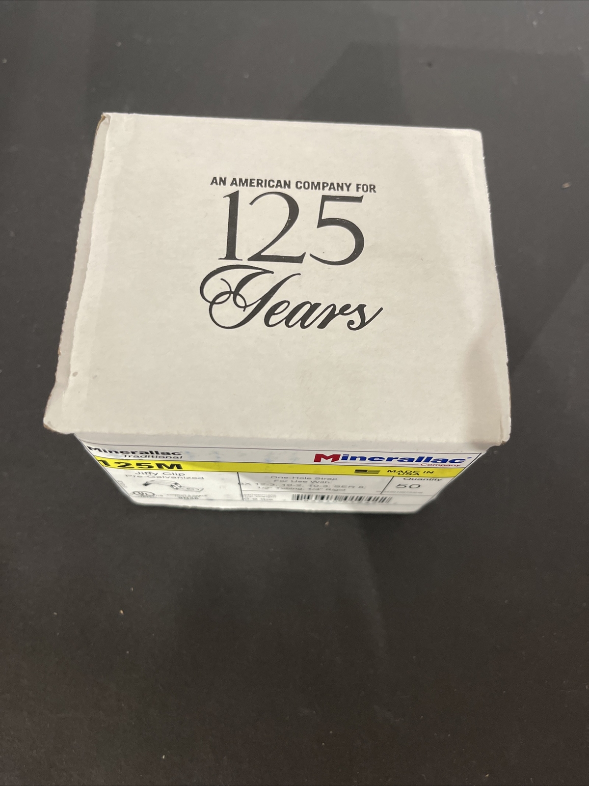 LOT OF 50 MINERALLAC 125M JIFFY CLIPS ONE HOLE STRAP FOR 1/2" TUBING 50 ...