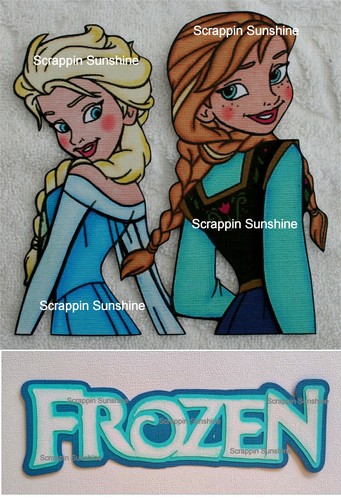DISNEY Frozen - You Choose - Scrapbook Paper Piece or Die Cut Title ...