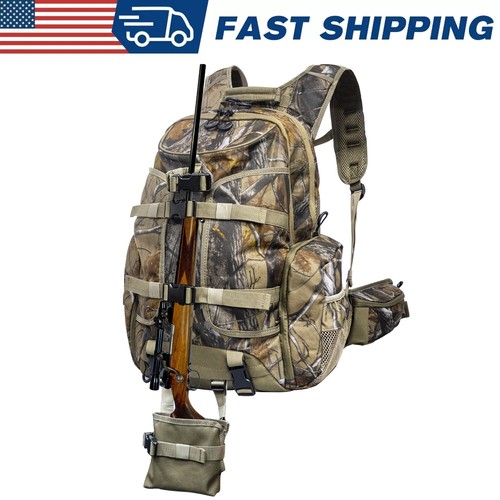 Hunting Backpack for men，35L high-capacity durable camo backpack for ...