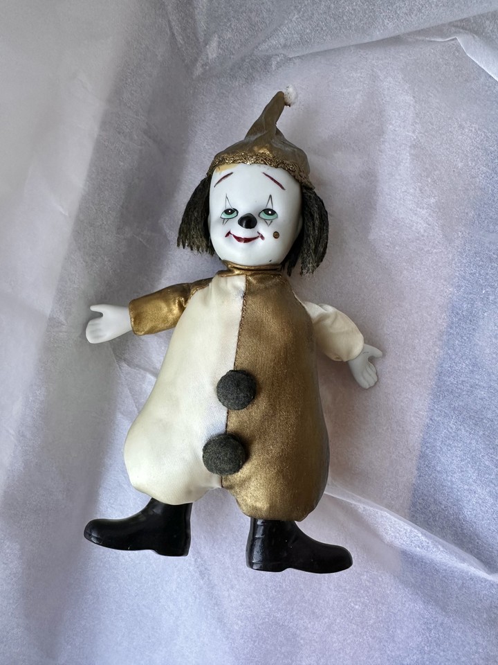 Collectible Porcelain Clown Doll 7inch Toy Vintage Harlequin Doll #2 | eBay