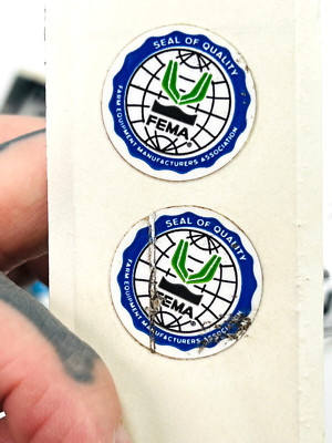 vtg Sticker Lot #43 FEMA farm equipt manufact assn tractor farming | eBay