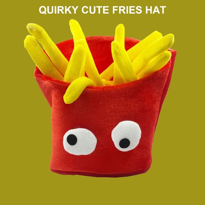Chubby French Fries Head Cover Halloween Adorkable Headgear for Party ...
