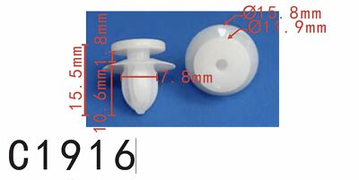 20pcs Fit MITSUBISHI 08-17 Lancer Interior-Rear-Speaker Grille Retainer ...