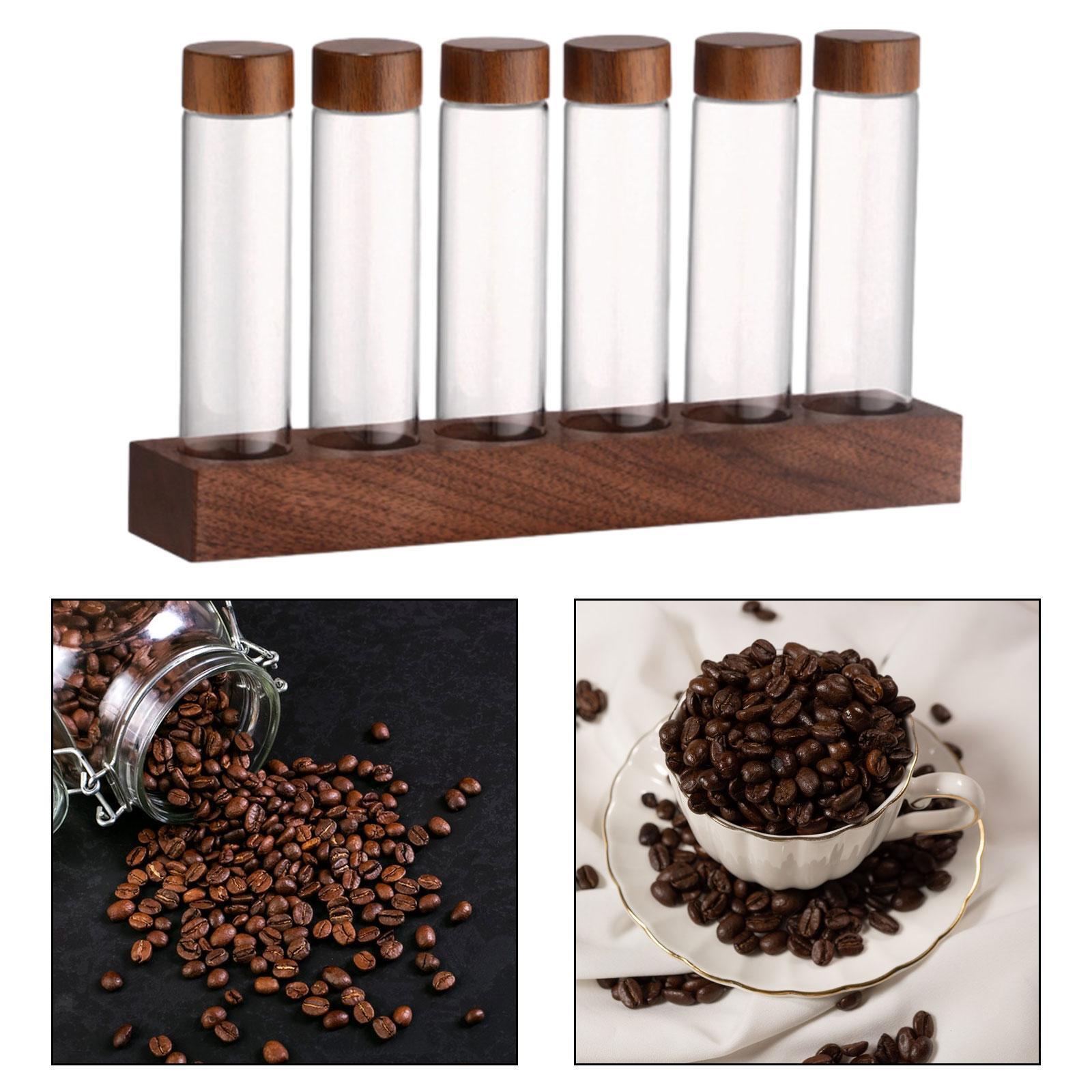 Single Dose Coffee Bean Storage Tubes Refillable for Pantry Coffee Shop ...