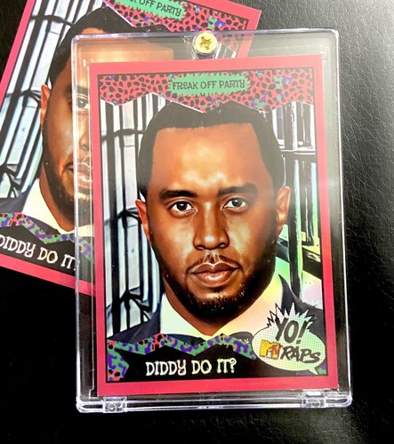 P-Diddy SEAN COMBS Arrested Custom Holo PARODY Trading Card In ...