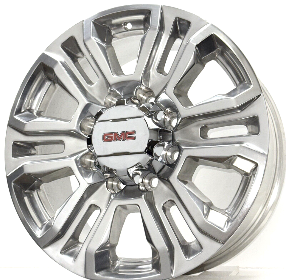 20" polished OE replica 5957 rims fits 2011 2024 GMC Sierra 2500 3500 ...