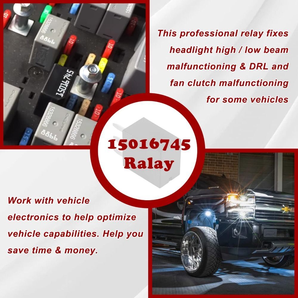 1pc ABS 15016745 Relay Black Headlamp Relay Fit for Silverado | eBay