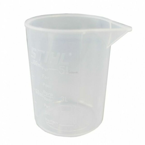 STIHL Clear Measuring Cup Jug 2 Stroke Fuel 5 Litre Mix 100ml ...