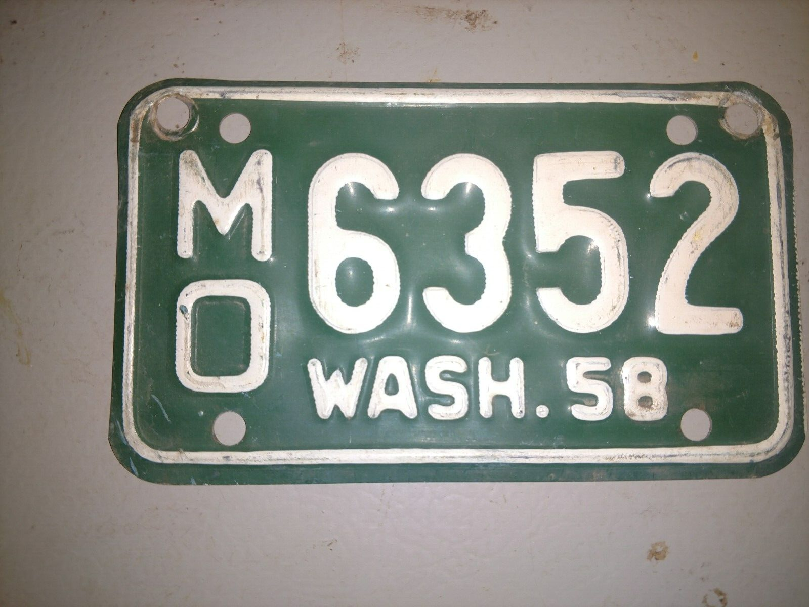 WA state motorcycle license plate 1958 | eBay