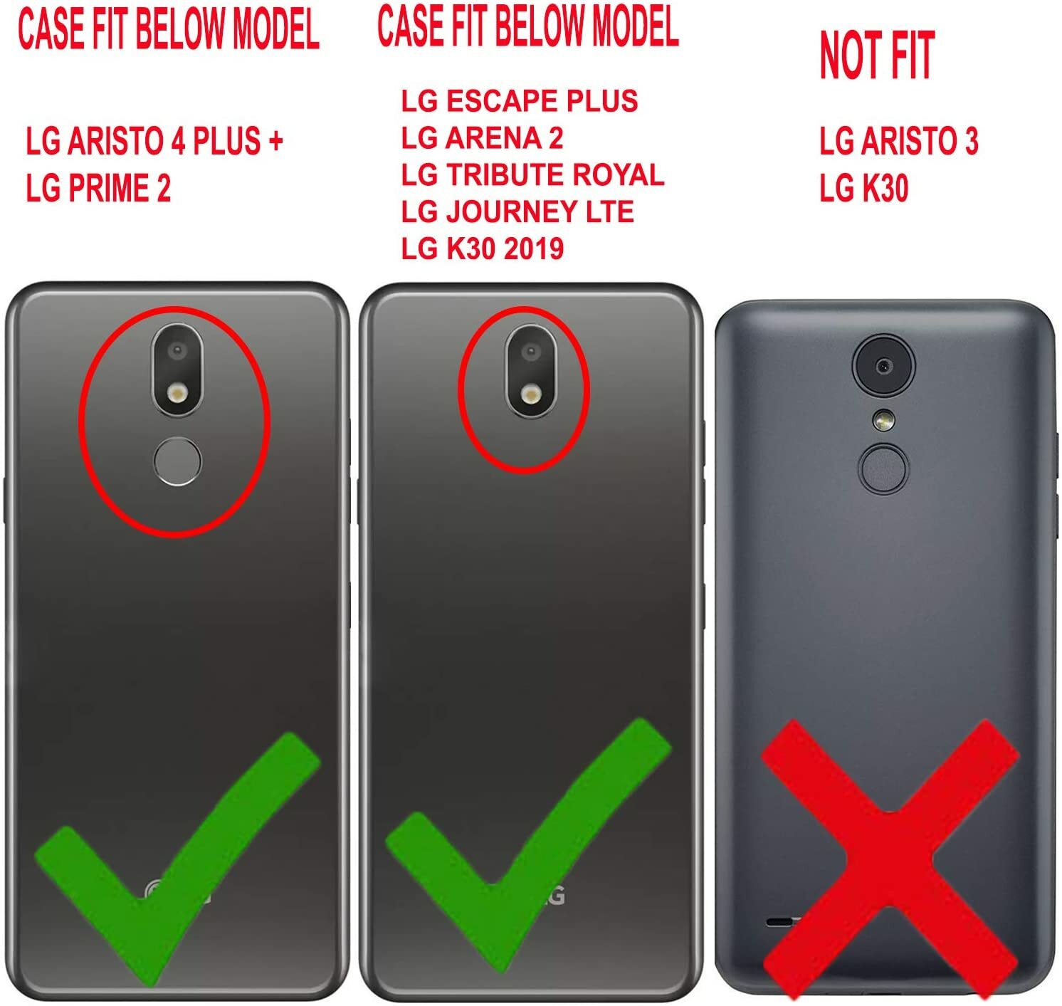 For LG Rebel 4 LTE/Aristo 4 Plus Phoenix 4 Case Cover+Tempered Glass ...