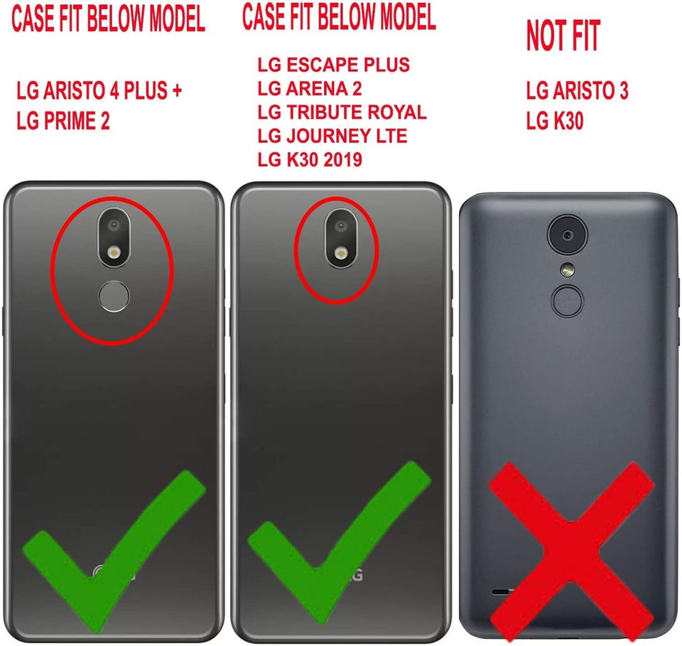 For LG Rebel 4 LTE/Aristo 4 Plus Phoenix 4 Case Cover+Tempered Glass ...