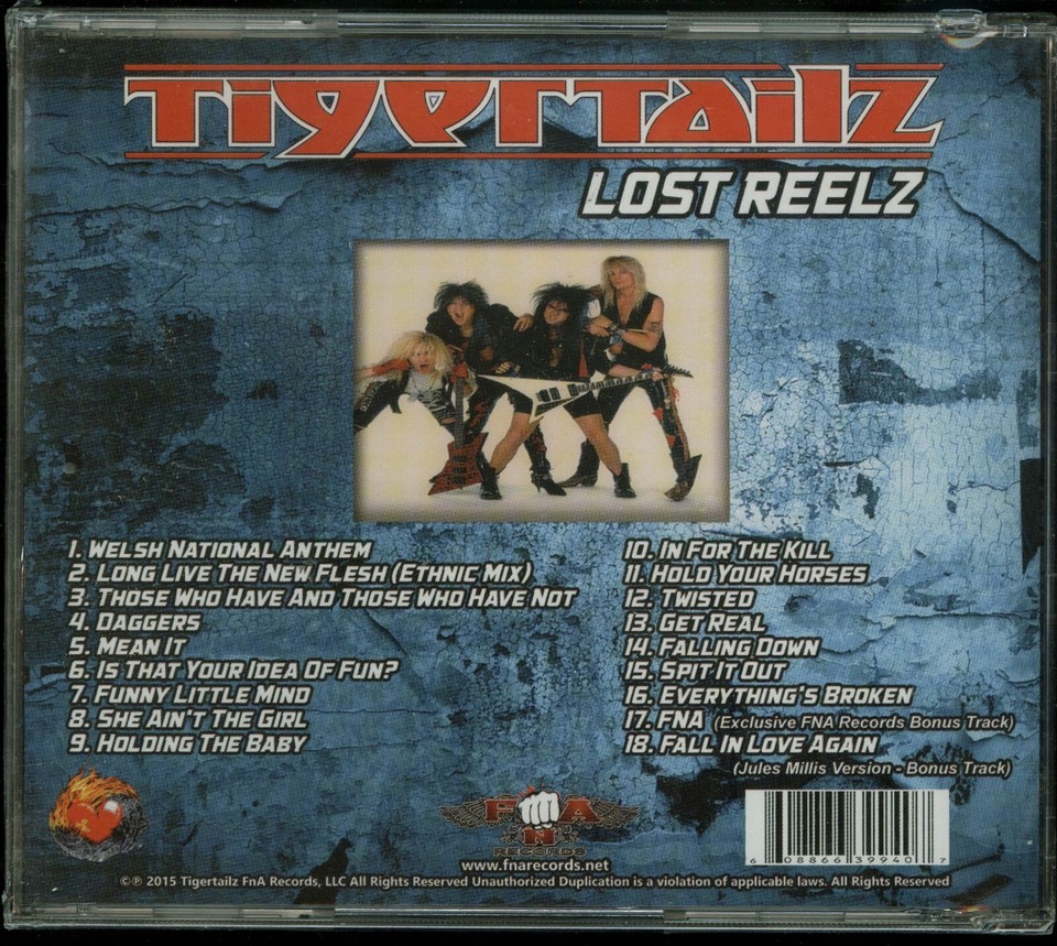 Tigertailz Lost Reelz CD new hair glam melodic hard rock | eBay