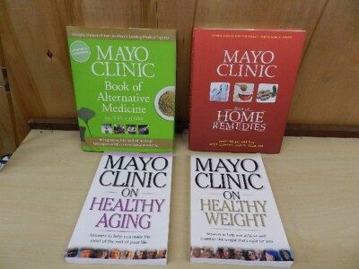 Lot of 4 Mayo Clinic Books On: healthy aging,weight,home remedies & alt ...