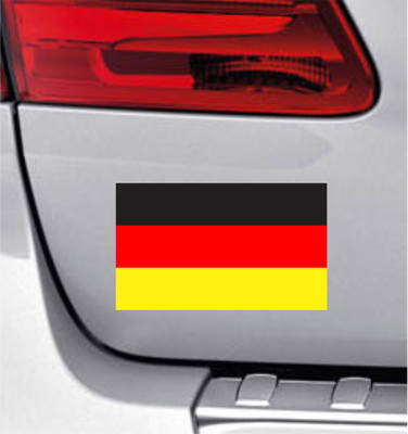 German Flag 4" Vinyl Decal Bumper Sticker Germany Euro Car Sticker For ...