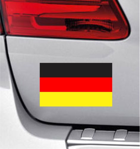 German Flag 4" Vinyl Decal Bumper Sticker Germany Euro Car Sticker For ...